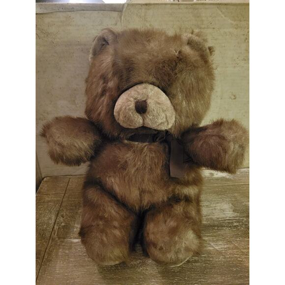 Vintage | Toys | Vintage 982 Sable Brown Plush Bear Stuffed Animal ...